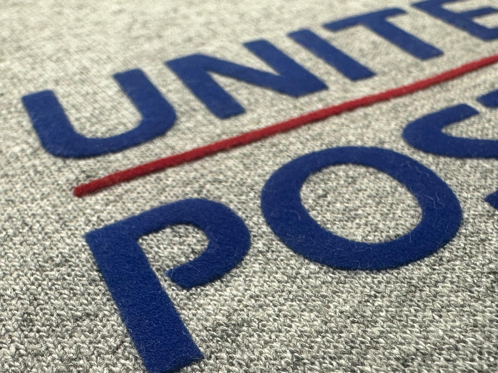 USPS Hoodie Flock Suede Full Color Logo Postal Worker, Post Office ...