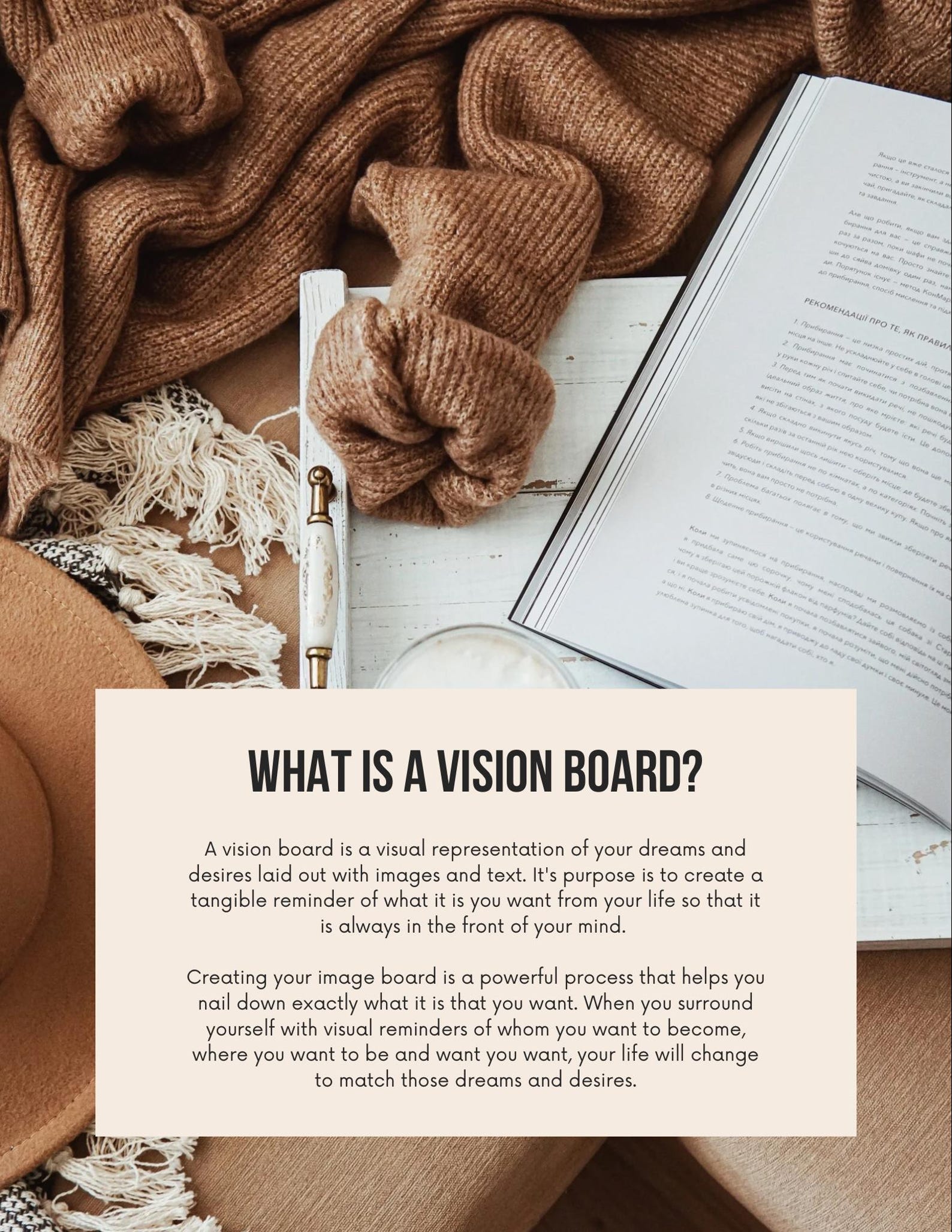 Vision Board Workbook - Etsy