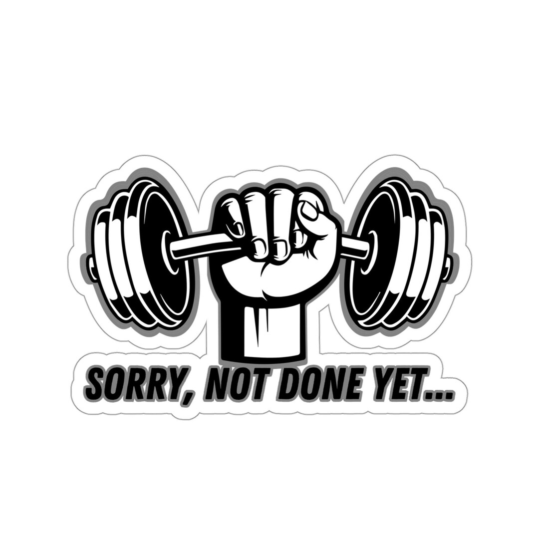 Gym Dumbell Hand Grip Sticker - Etsy