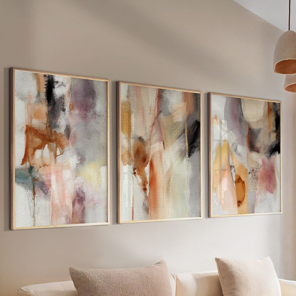 Neutral Abstract Art - Etsy