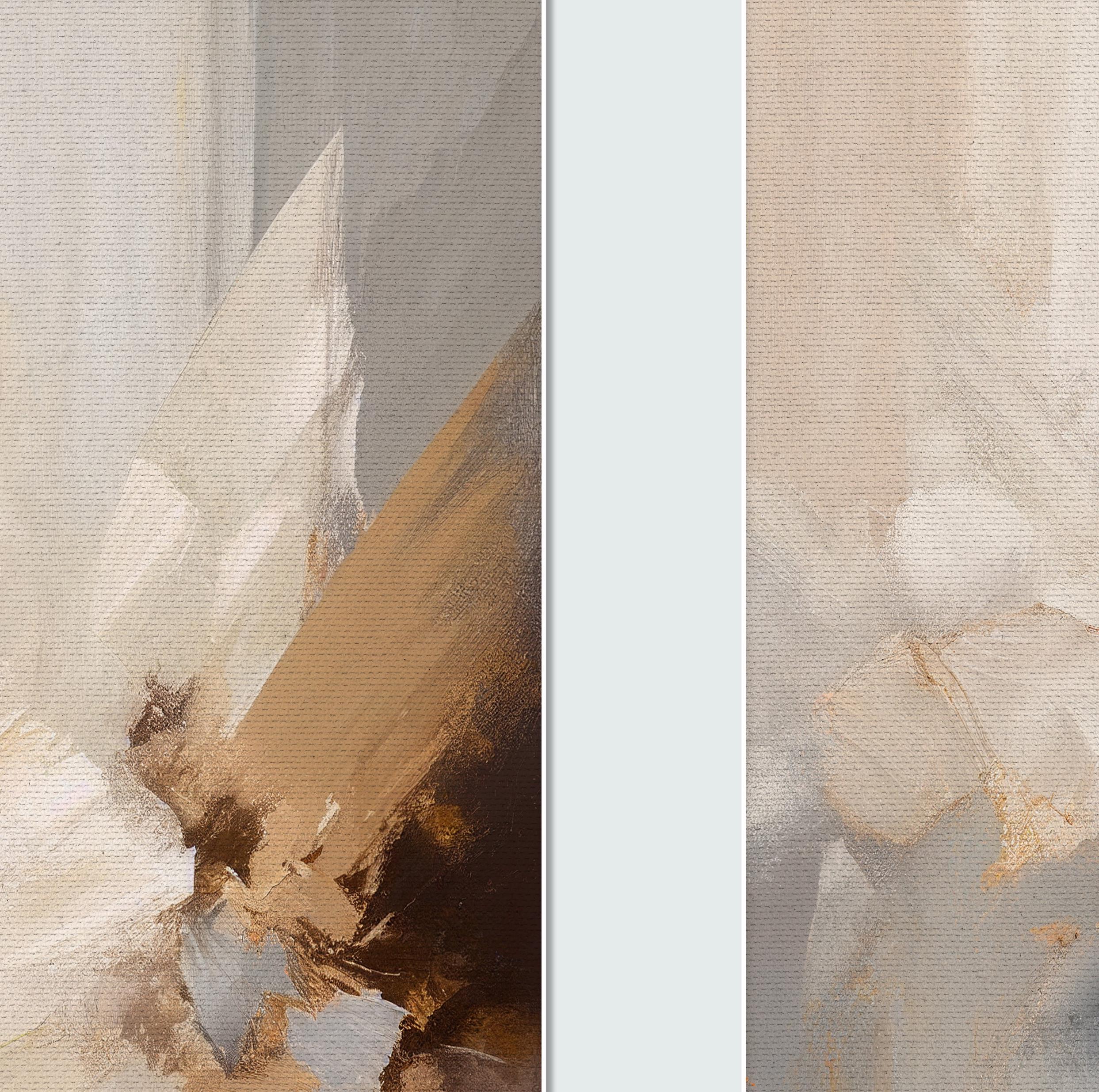 Neutral Abstract Gallery Wall Set of 3 Print, Beige Wall Art. Modern ...