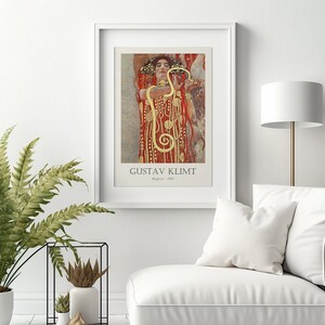 Gustav Klimt Print. Gustav Klimt Exhibition Poster Printable - Etsy