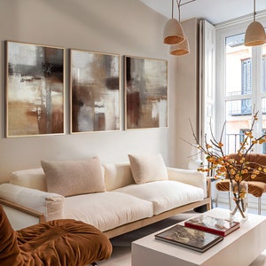 Minimalist Neutral Abstract Printable Wall Art Set of 3. - Etsy