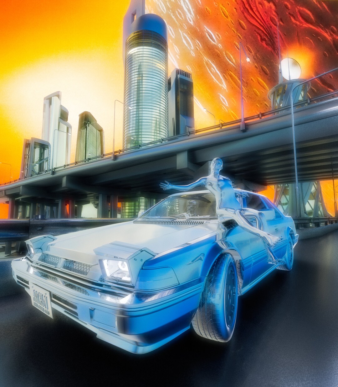Retro Scifi Poster 80s Car Fantasy - Etsy