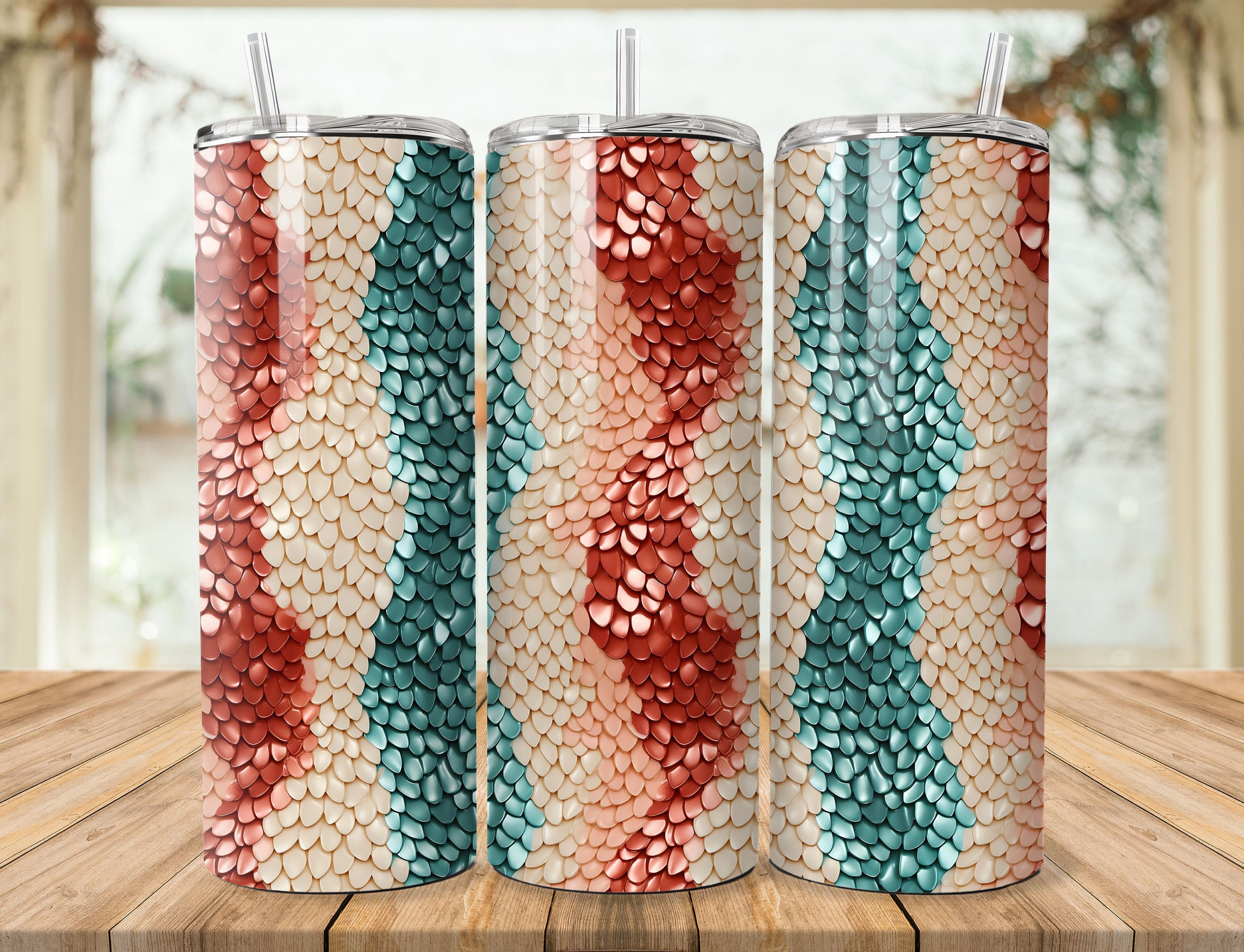 Bling Rhinestone Tumbler Wrap Bundle Seamless, Snake Skin Summer Vibes ...