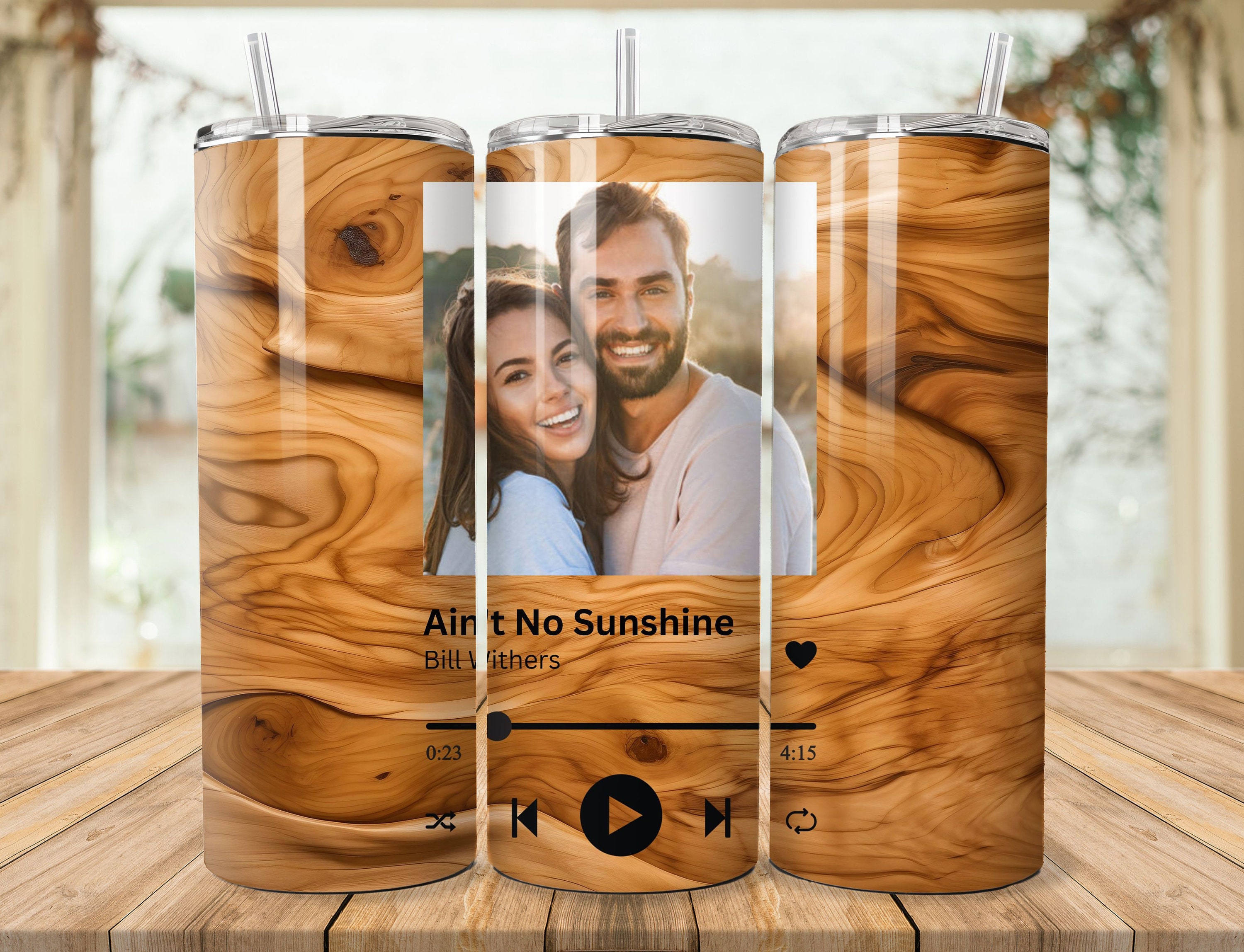 Personalized Song Gift, Tumbler Wrap Template, Favorite Song Tumbler ...