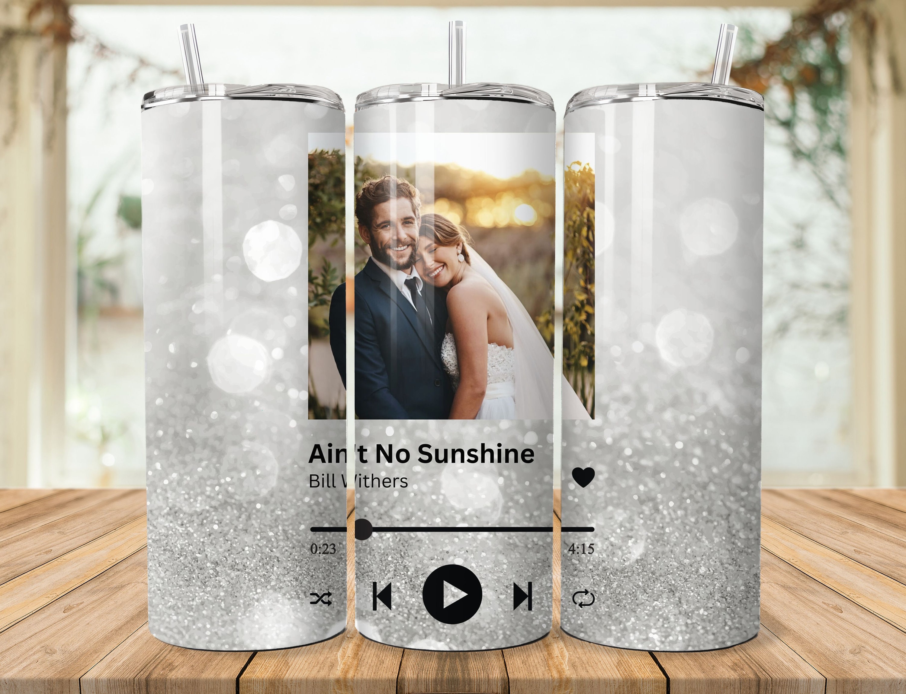 Personalized Song Gift, Tumbler Wrap Template, Favorite Song Tumbler ...