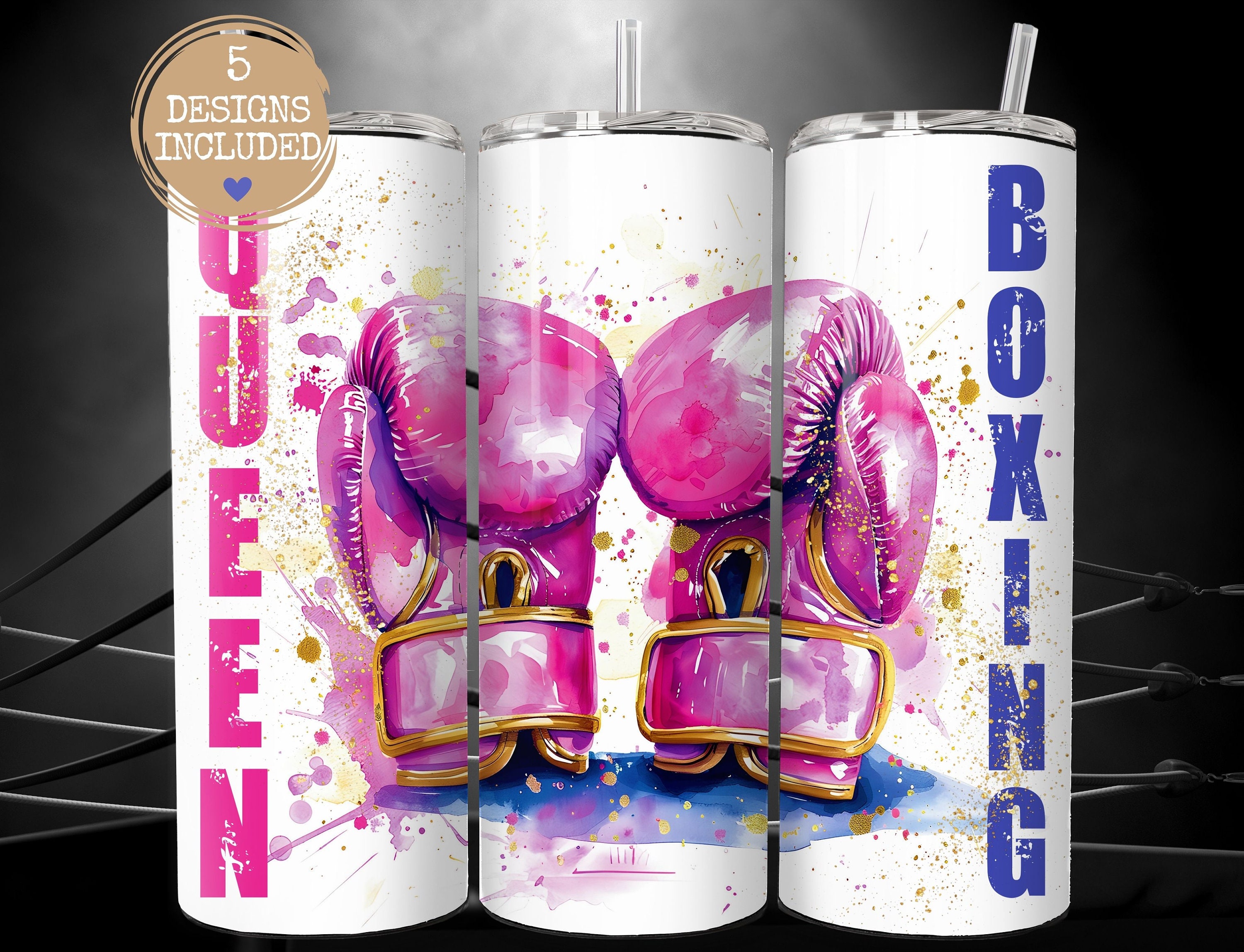 Boxing Girl Tumbler Boxing Mom Gift Boxing Queen Boxing Mama ...