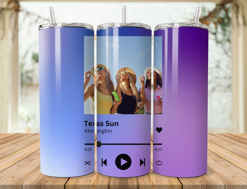 Personalized Song Tumbler, Music Tumbler Custom, Music Tumbler ...
