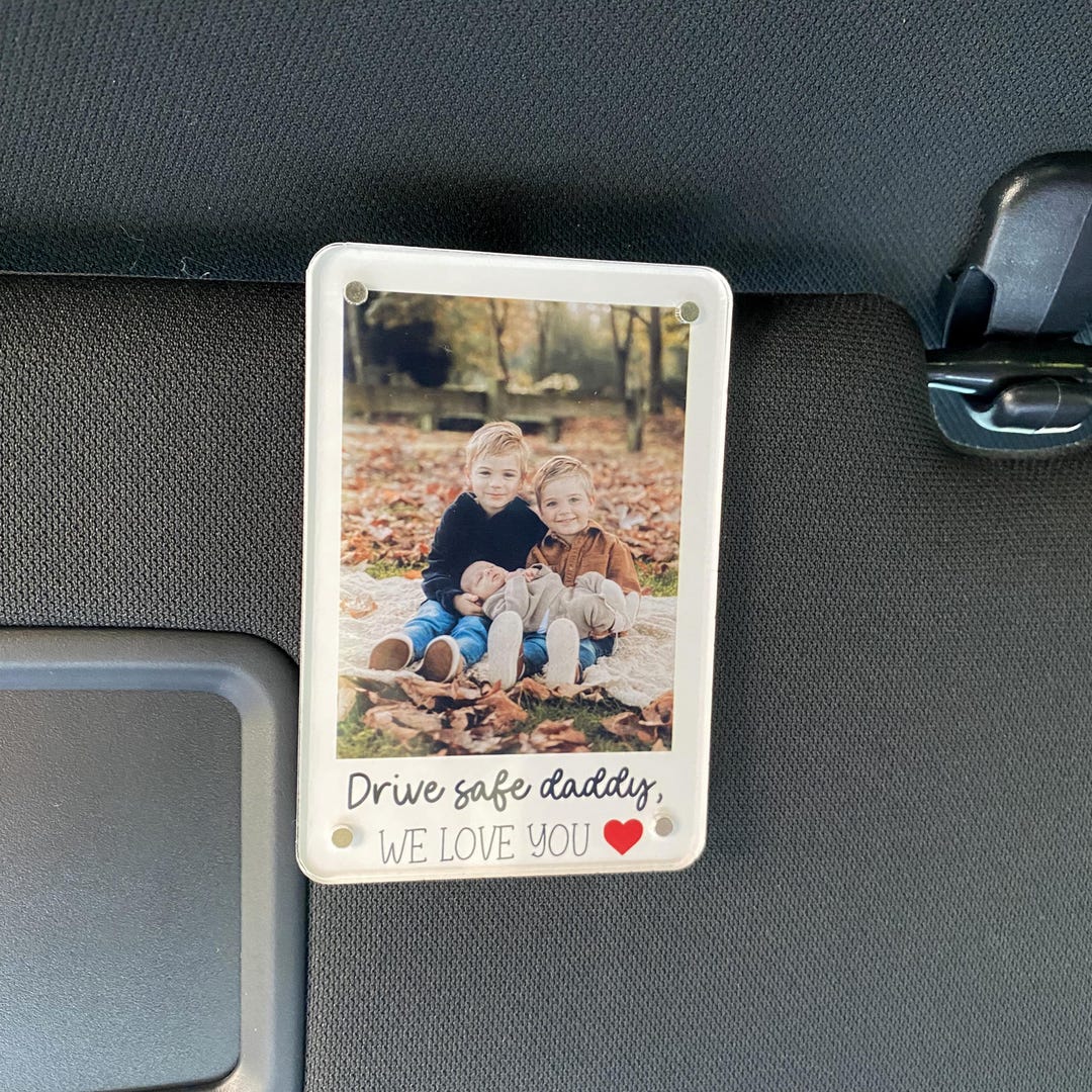 Personalized Car Windshield Photo Frame, Christmas Gift for Dad - Etsy