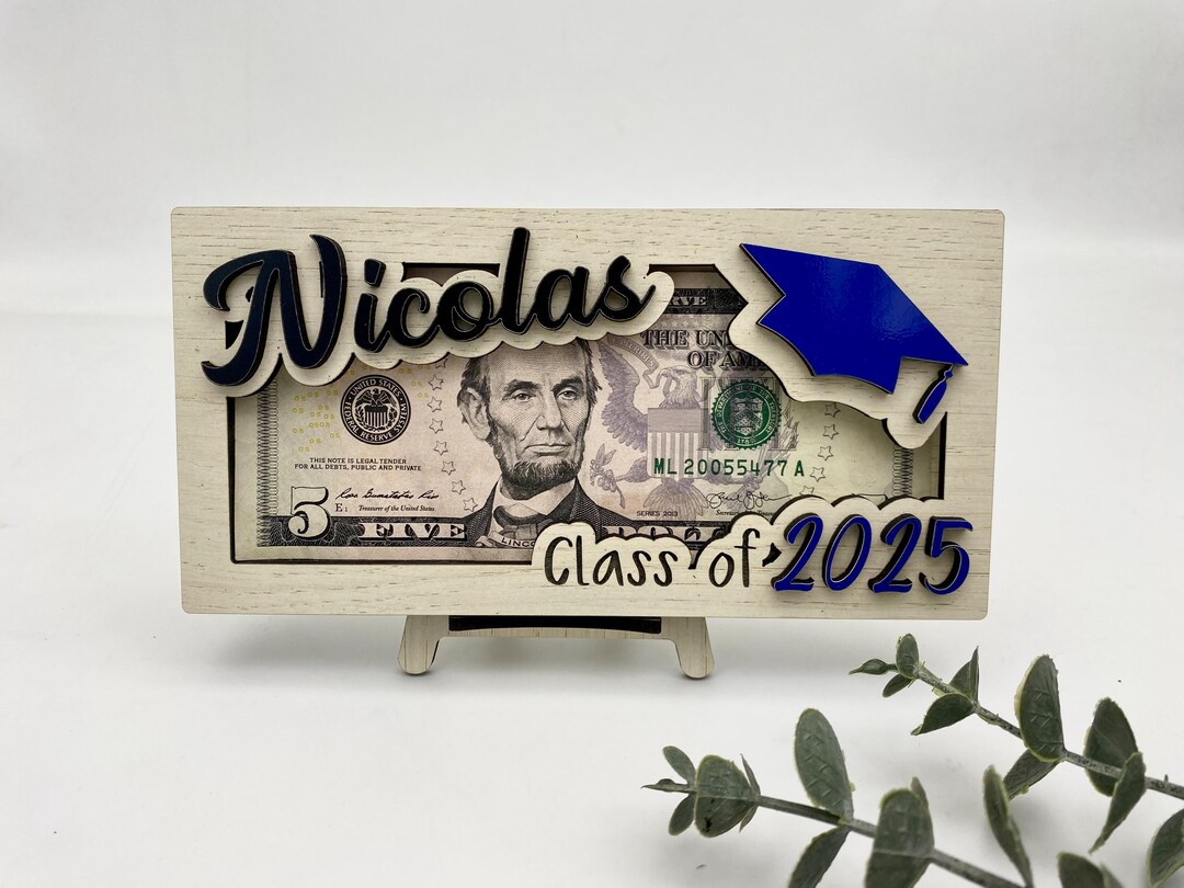 Personalized Graduation Money Holder: Class of 2025 Gift - Etsy