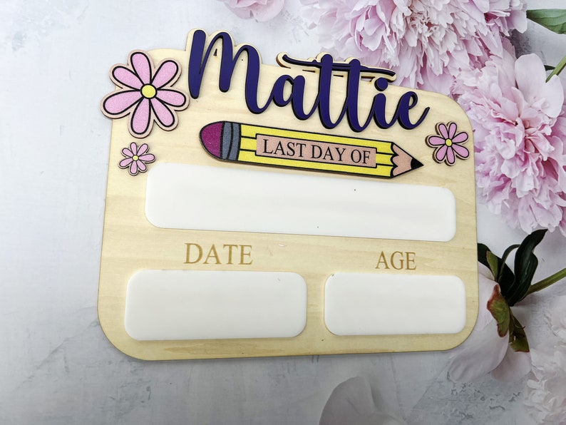 First Day of School Sign, Back to School Sign,personalized School Sign ...