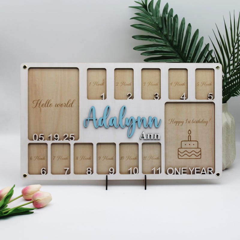 1 Month Baby Photo Frame - Etsy