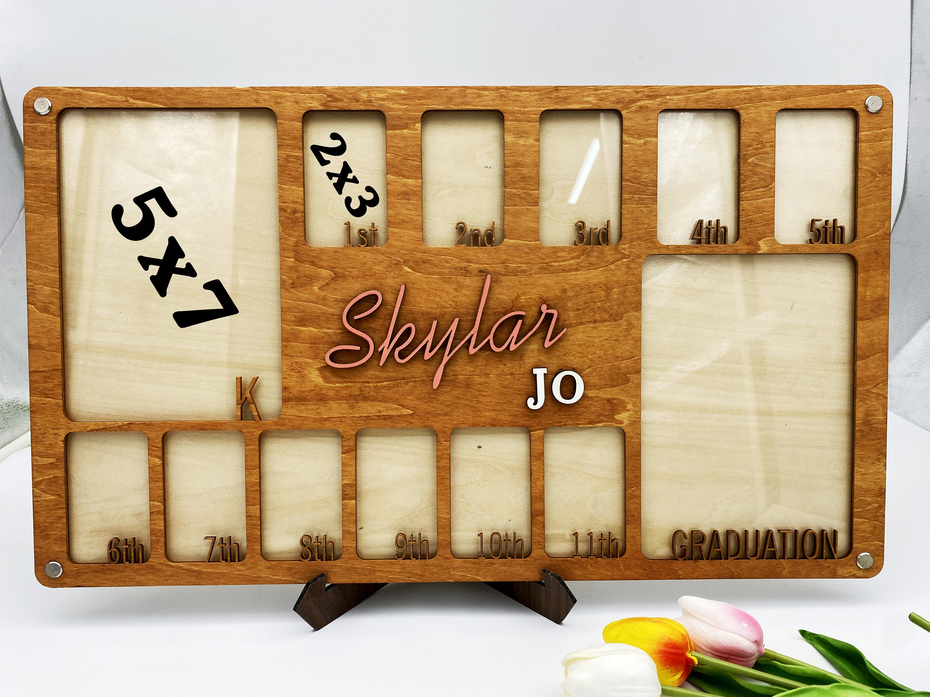 School Years Photo Frame, Pre K to Graduation School Picture Frame ...