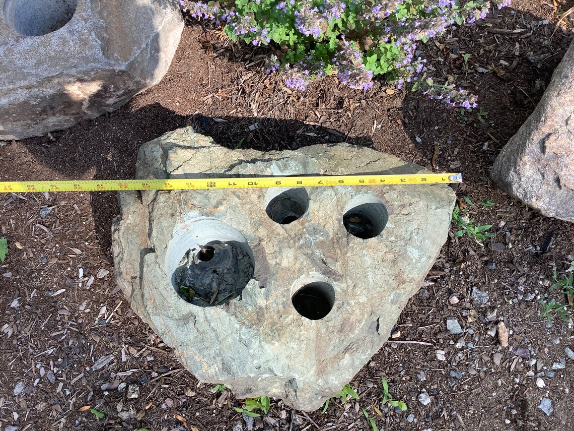 Natural Rock Planter With Drainage Holes - Etsy