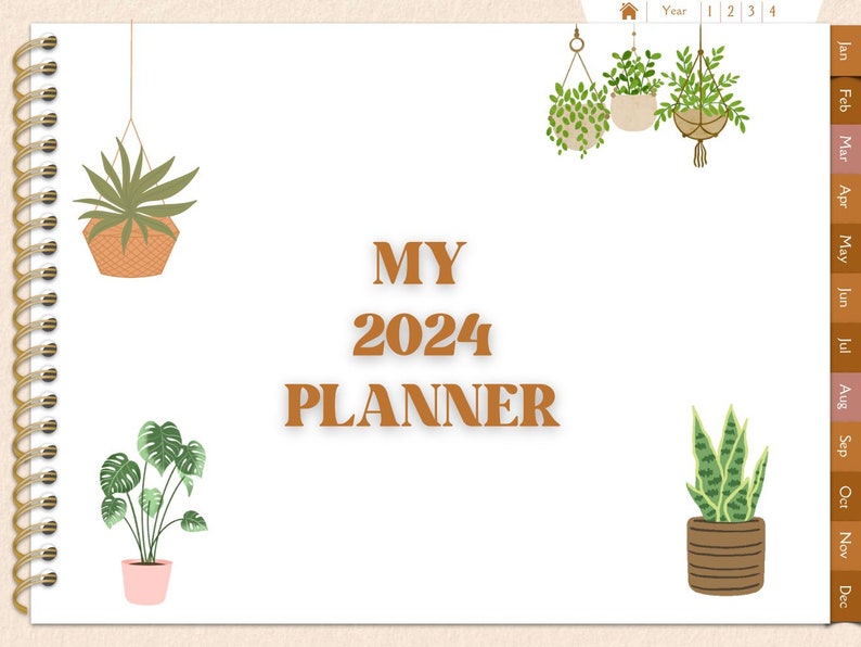 2024 Digital Planner Boho Vibe Planner - Etsy
