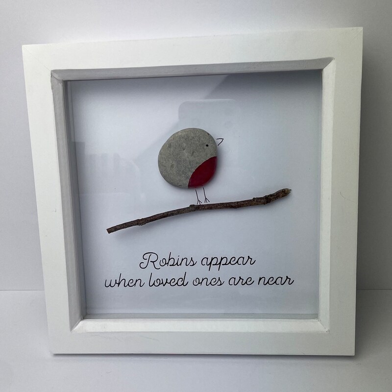Robin Pebble Art - Etsy UK
