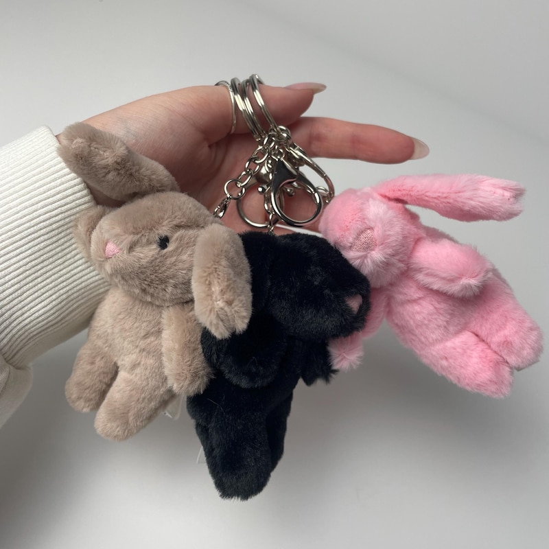Jellycat Bunny Keyring - Etsy UK