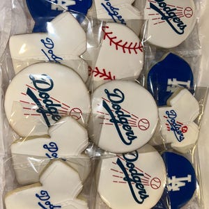 LA Dodger’s Sugar Cookies - Etsy