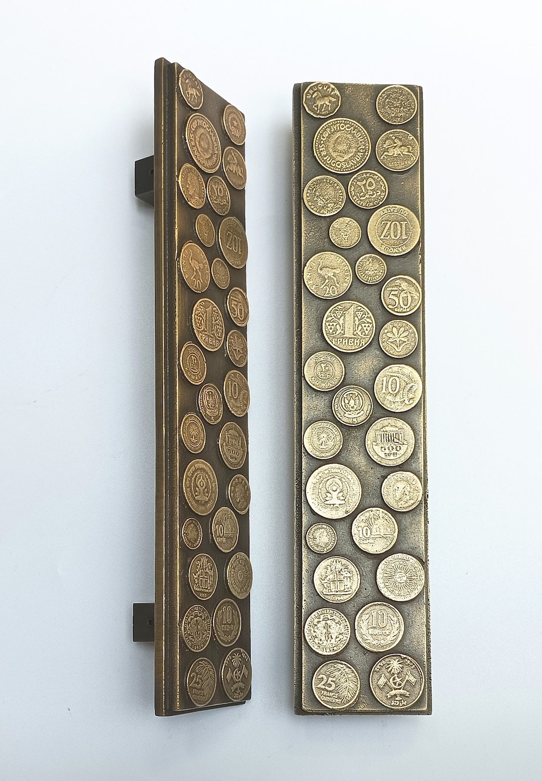 Antique Coin Door Handles, Unique Pulls Featuring International ...