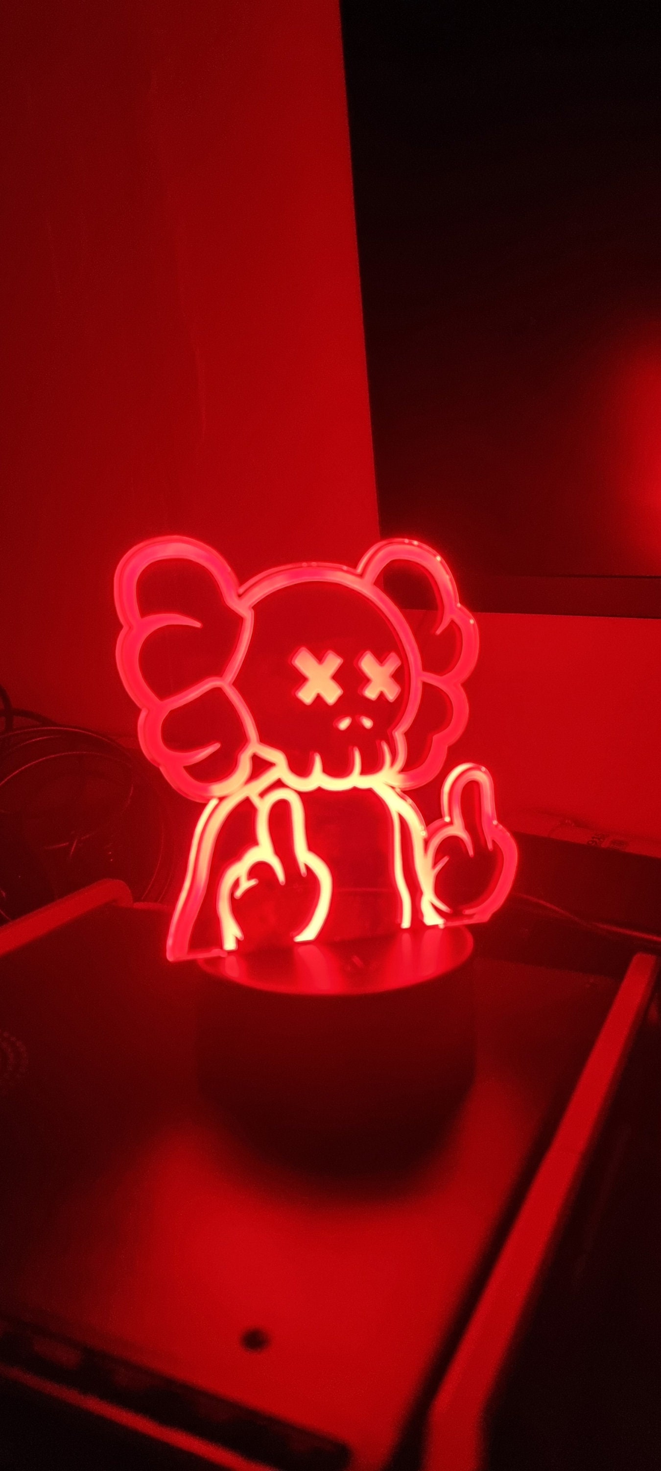 KAWS RGB LED Sign - Etsy
