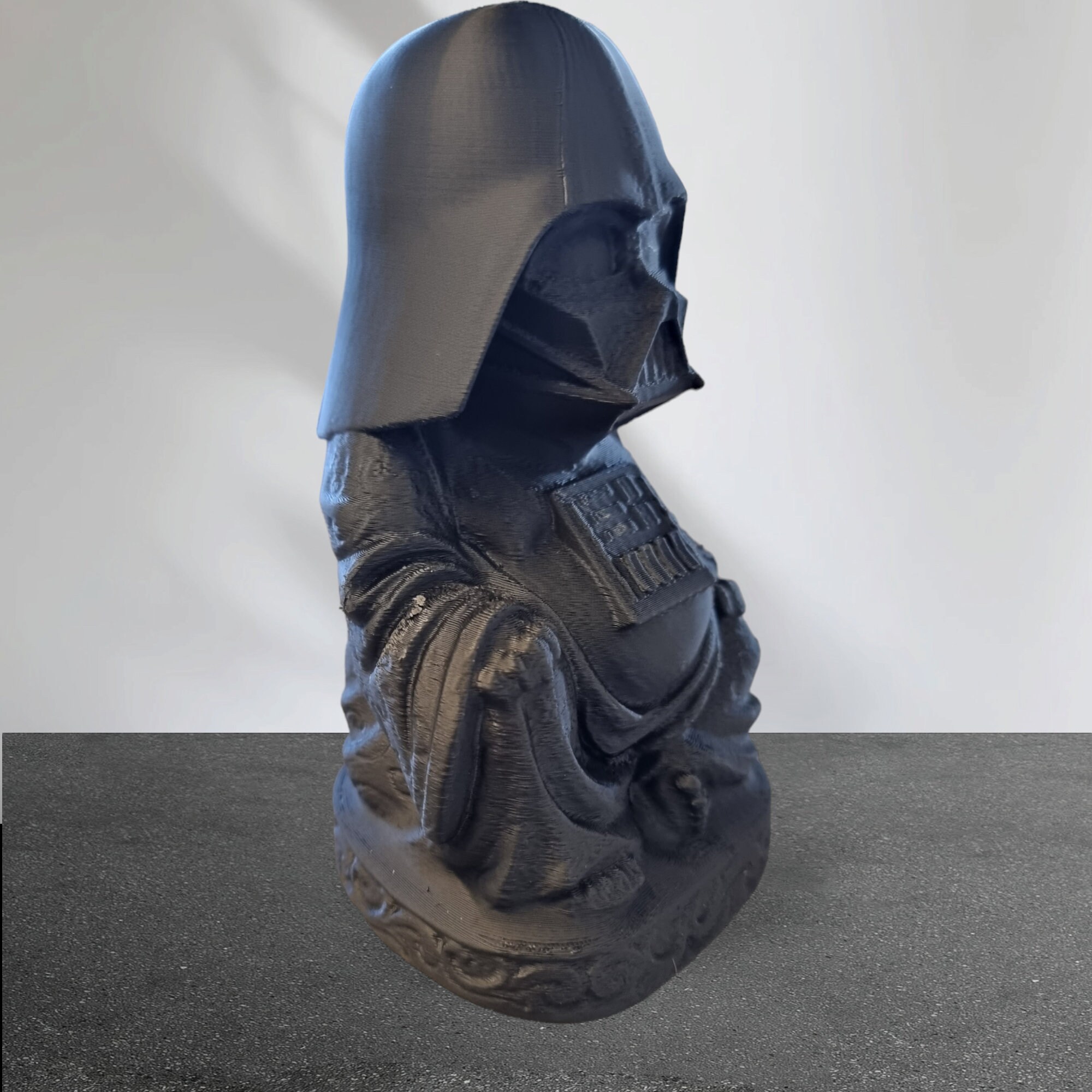 Mini Darth Vader Buddha Statue 3D Printed Home Decor Sculpture for Sci ...