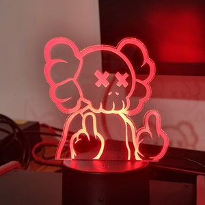 KAWS RGB LED Sign - Etsy