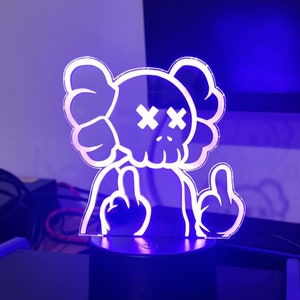 KAWS RGB LED Sign - Etsy