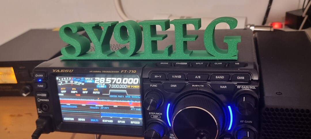 Personalized Ham Radio Gift - 3D Printed QRZ Callsign Plaque for ...