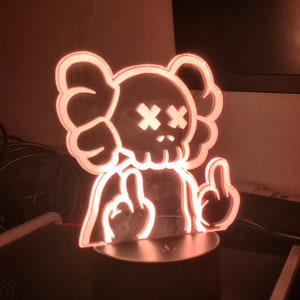 KAWS RGB LED Sign - Etsy