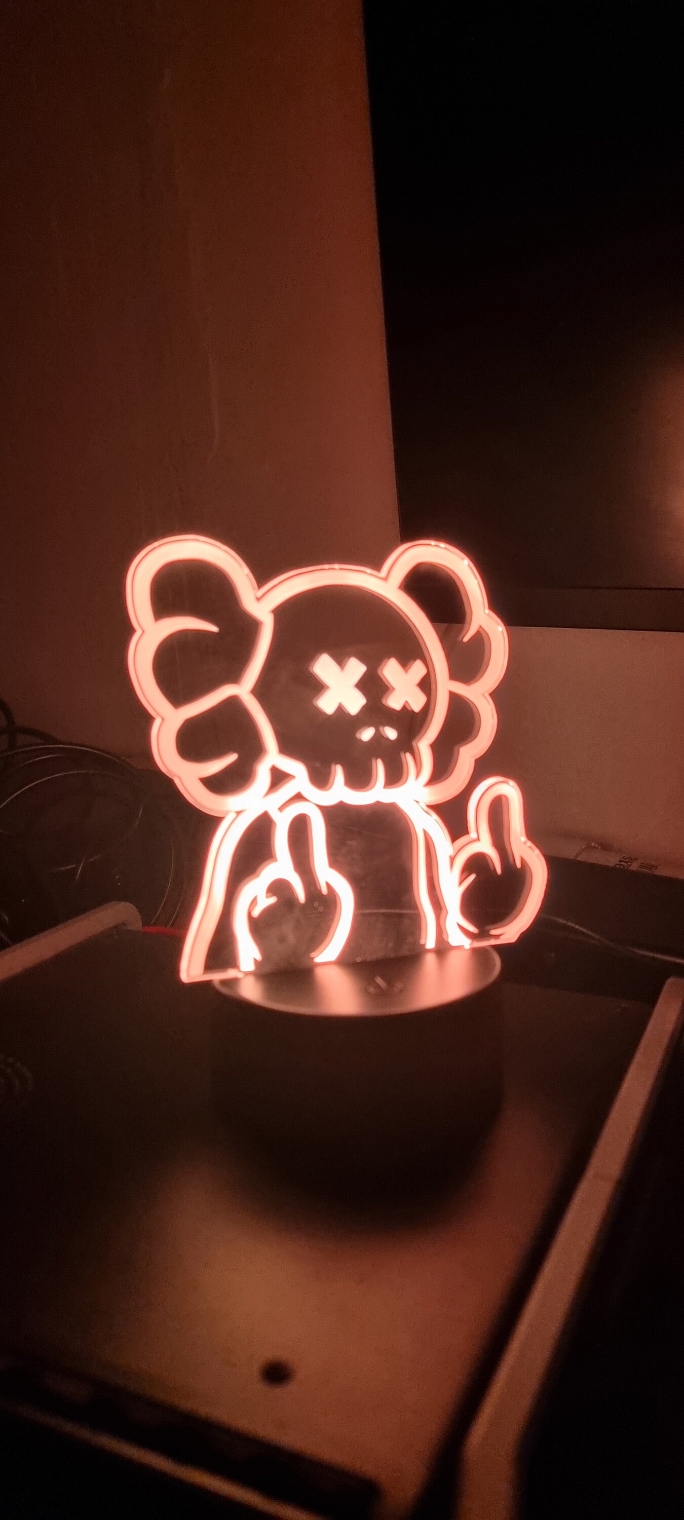 KAWS RGB LED Sign - Etsy