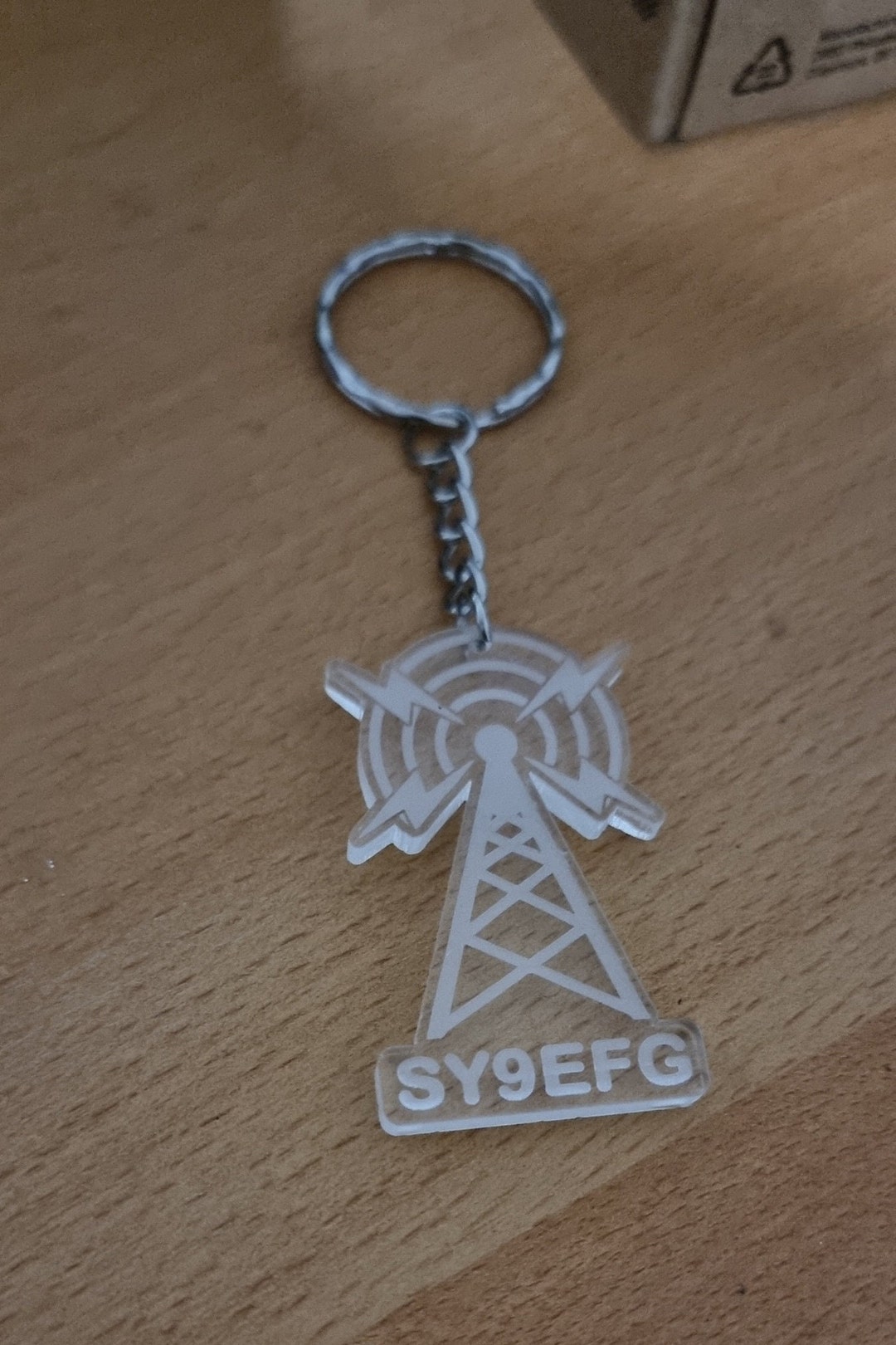 Clear Acrylic Keychain for HAM Radio Operators ( PERSONALIZED ) - Etsy