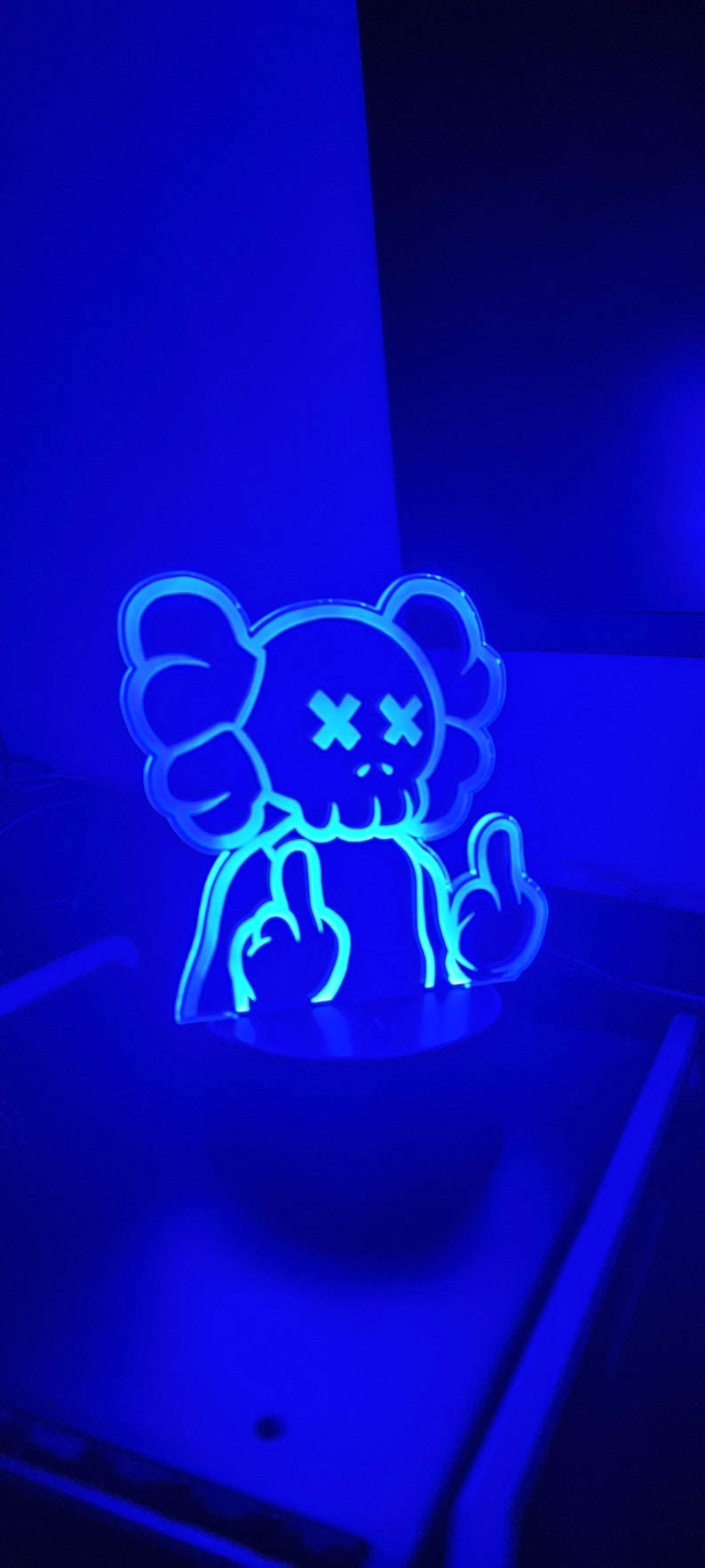 KAWS RGB LED Sign - Etsy