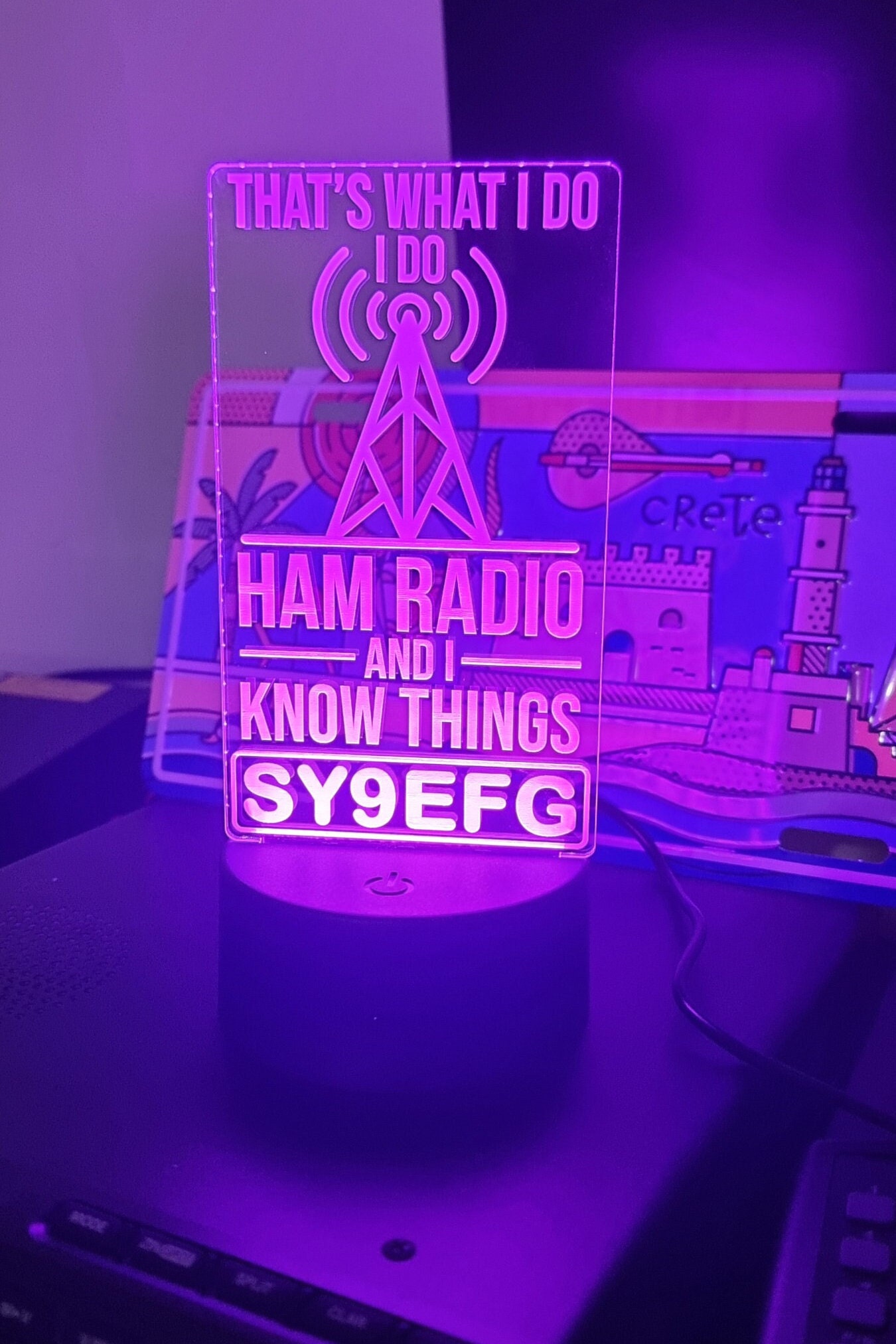 RGB LED Sign Personalized for HAM Radio Operators - Etsy