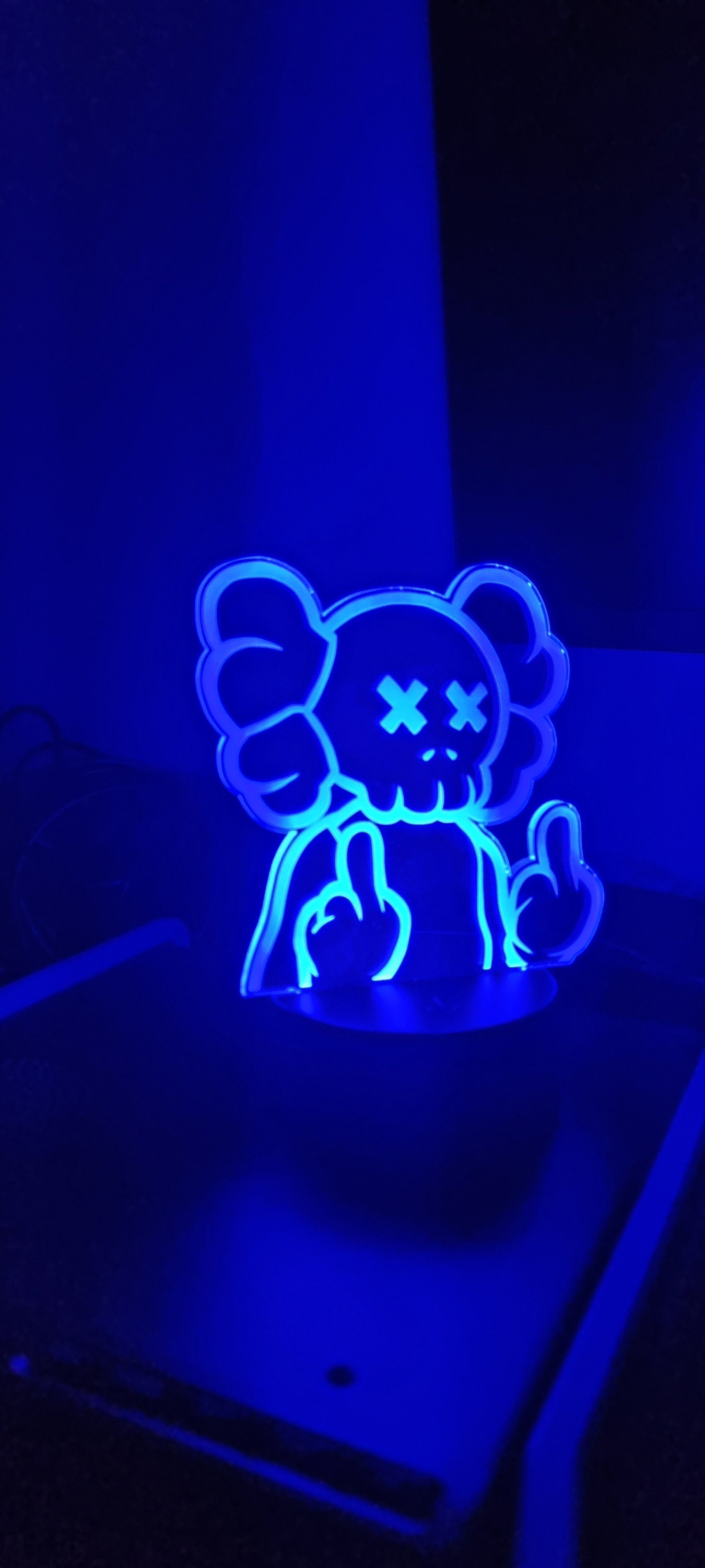 KAWS RGB LED Sign - Etsy