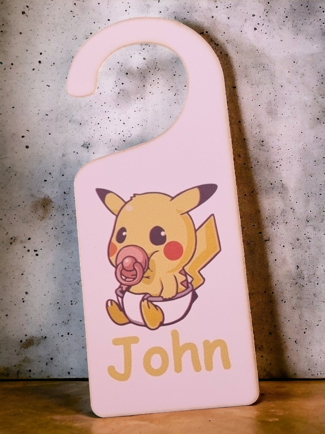Kid Door Hanger Pikachu Personalized - Etsy