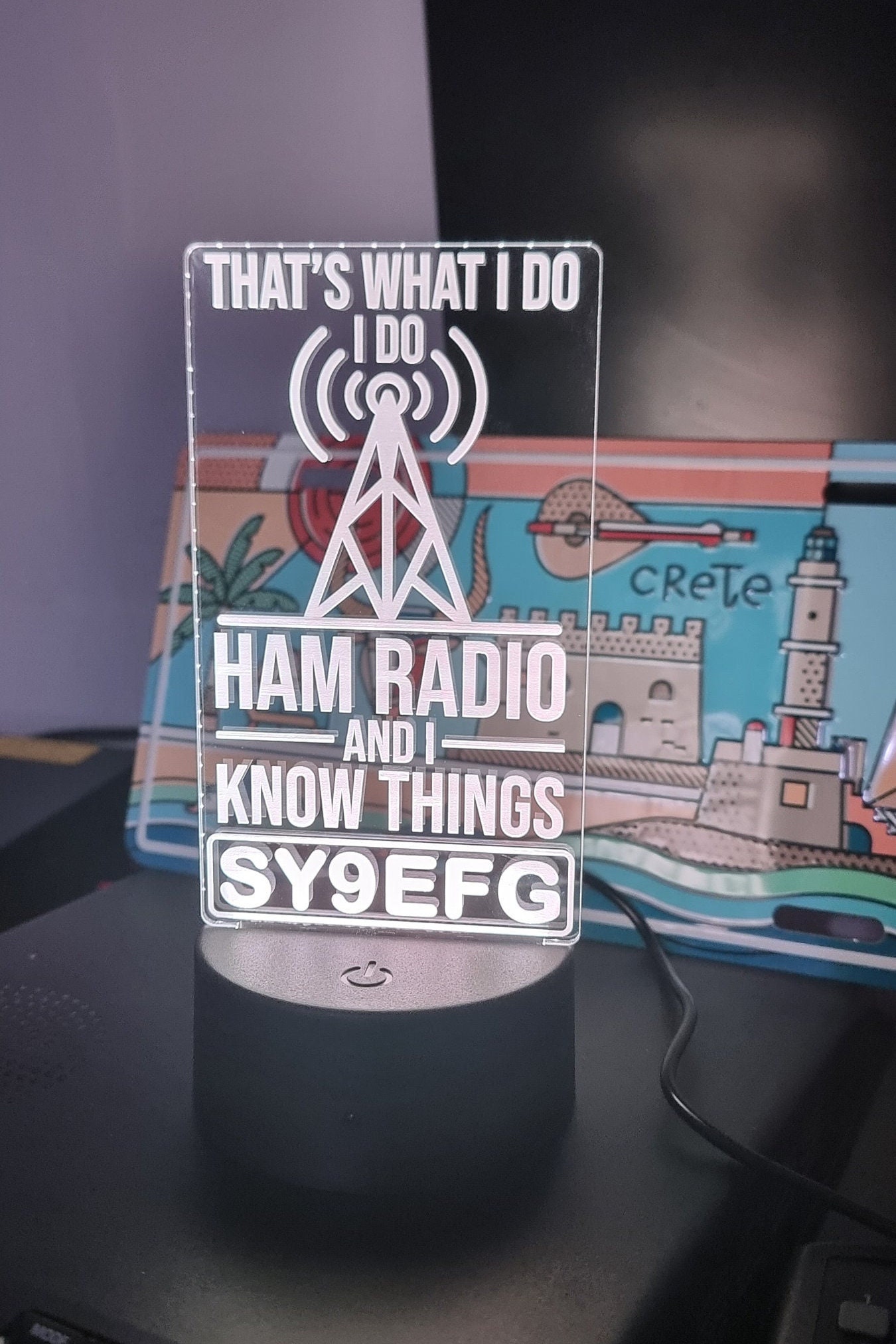 RGB LED Sign Personalized for HAM Radio Operators - Etsy