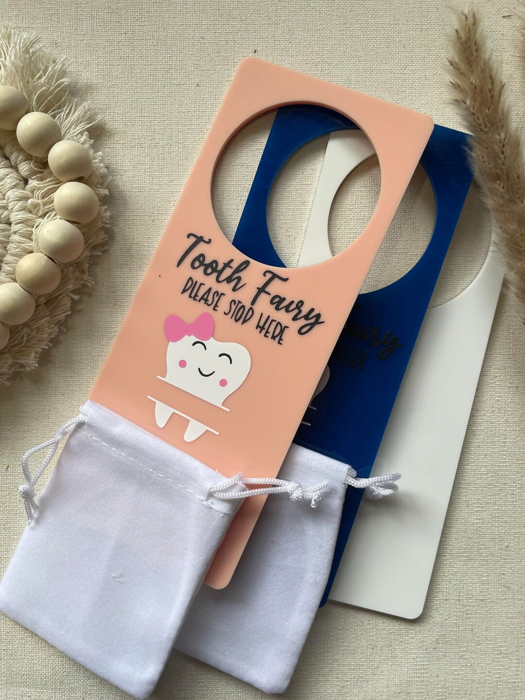 Personalised Tooth Fairy Door Sign, Tooth Fairy Pouch, Tooth Fairy ...
