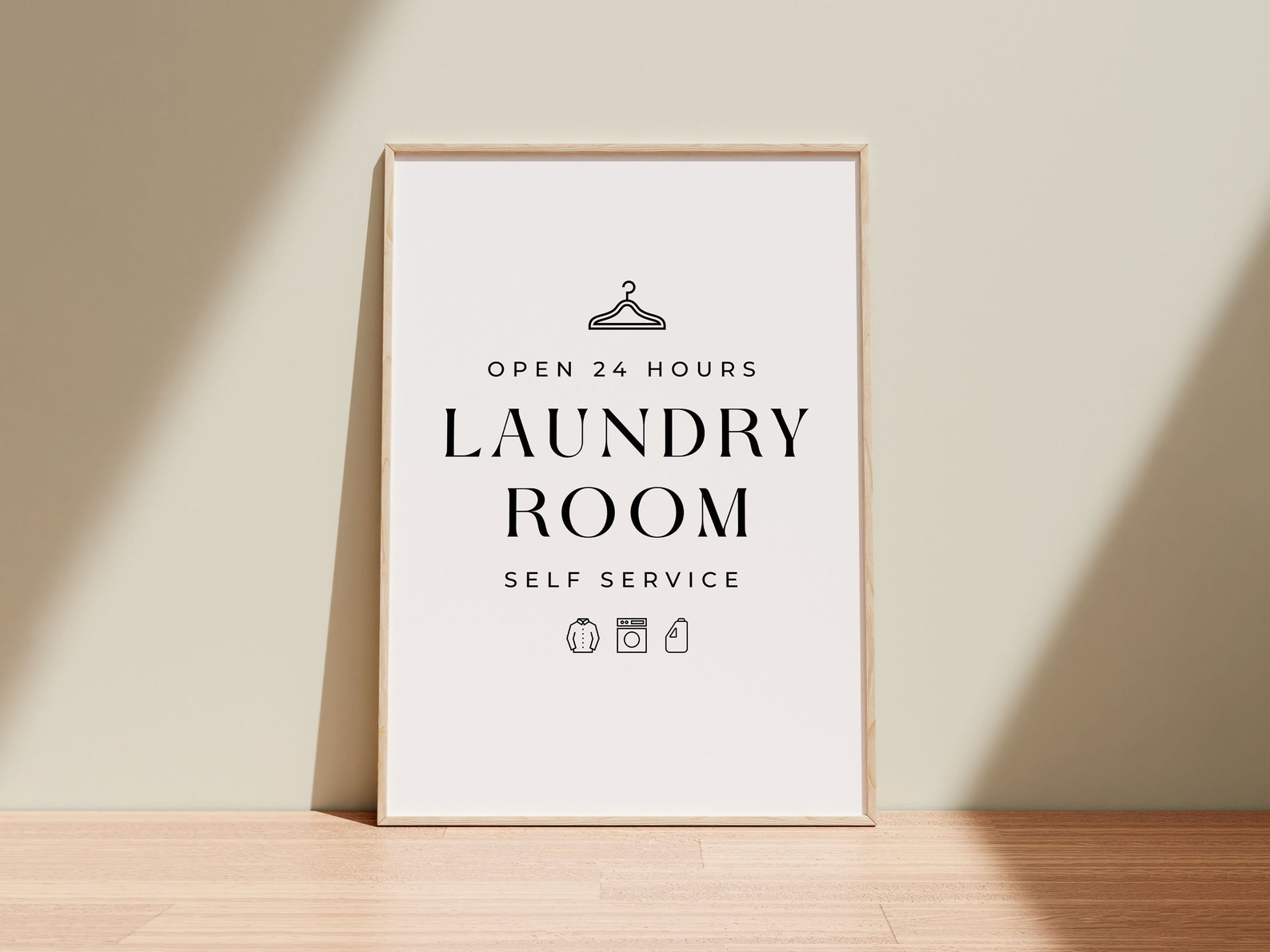 Printable Laundry Sign for Laundry Room Minimalist Decor, Washing Room ...