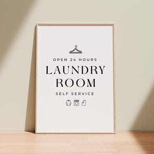 Printable Laundry Sign for Laundry Room Minimalist Decor, Washing Room ...