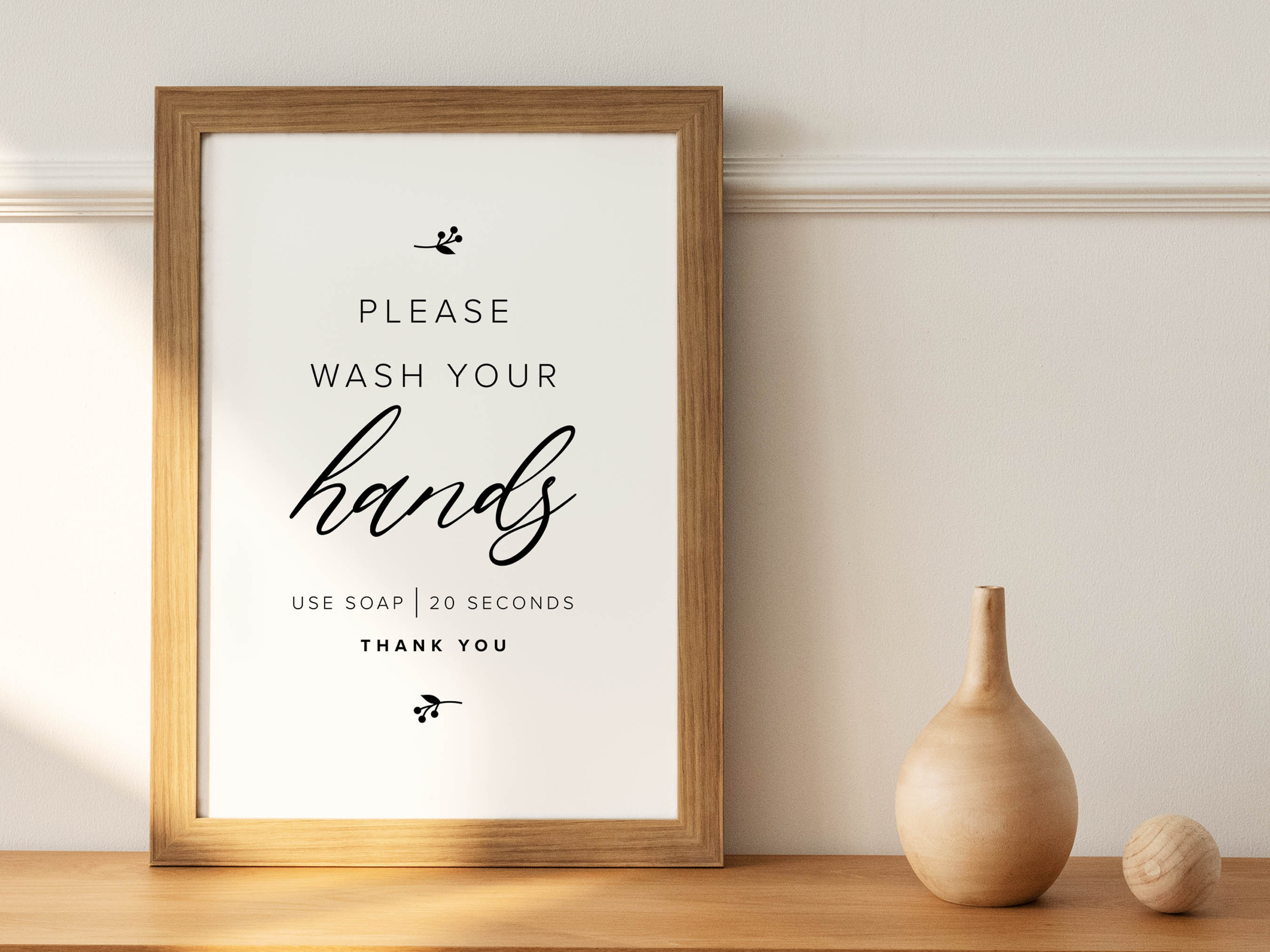 Printable Bathroom Decor: Please Wash Your Hands, Wash Your Hands Sign ...