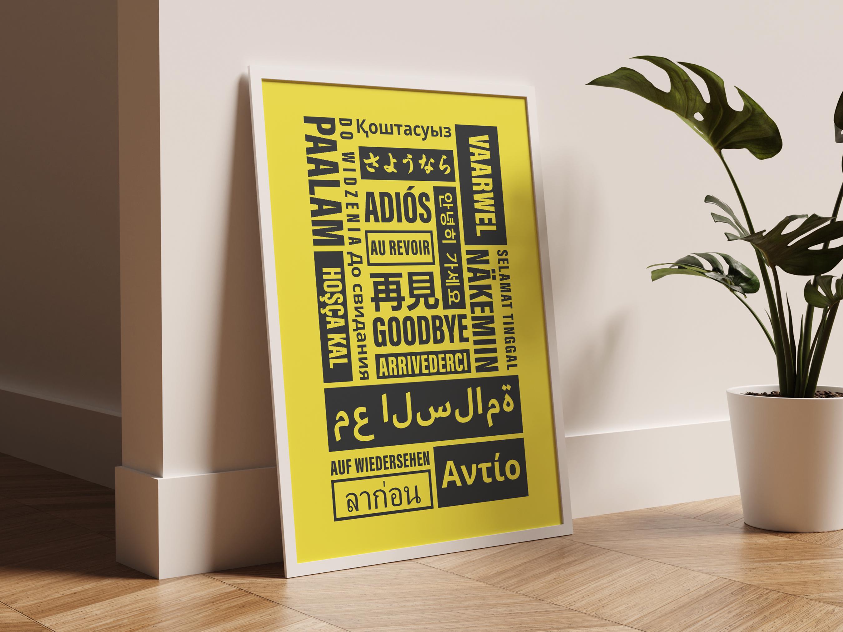 Printable Classroom Wall Decor: Goodbye in Different Languages ...