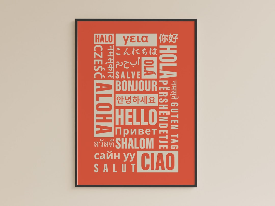 Multilingual Hello Printable: Greetings in Different Languages ...