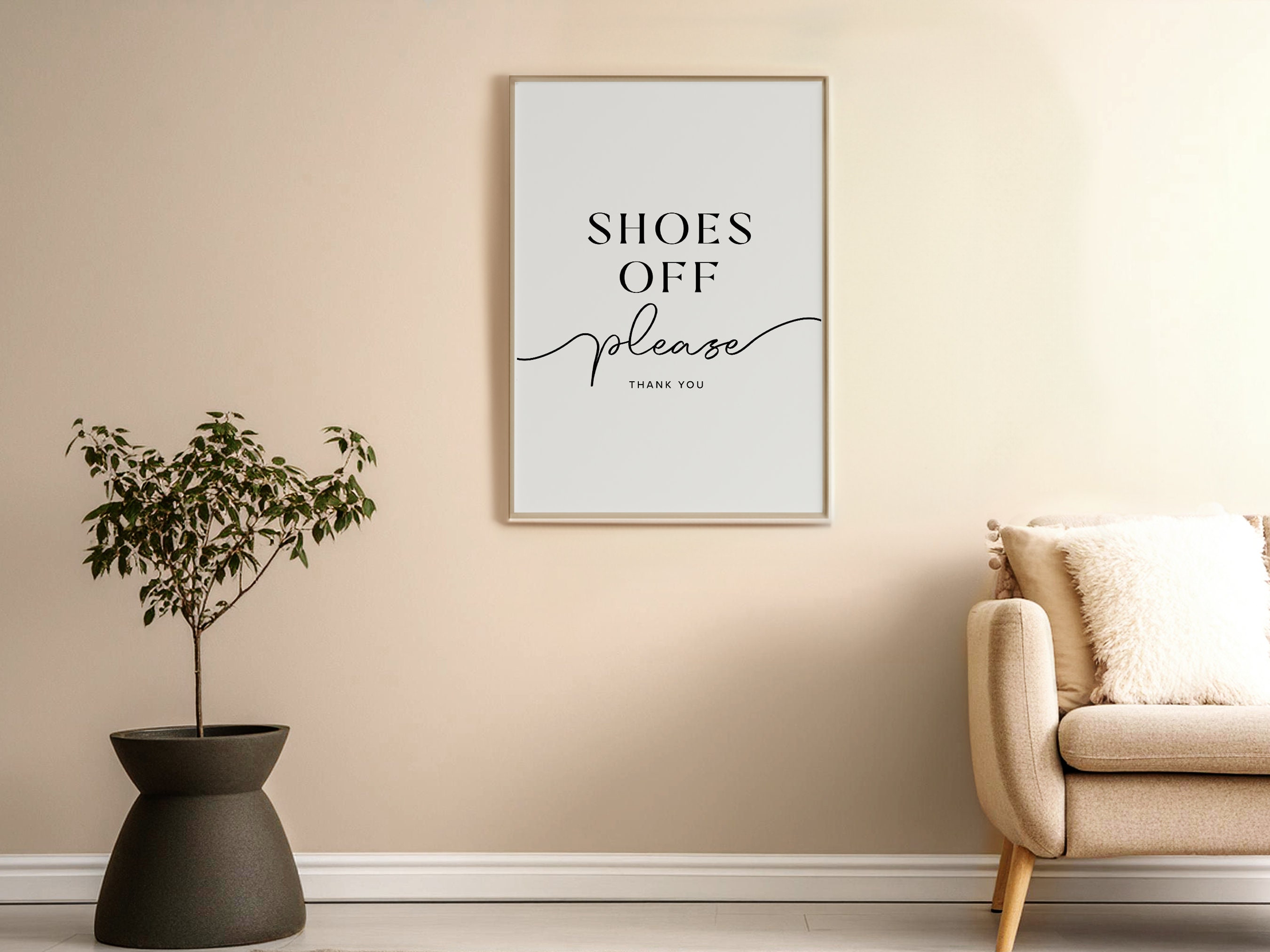 Printable Shoes off Please Kindly Remove Your Shoes Sign for Entryway ...