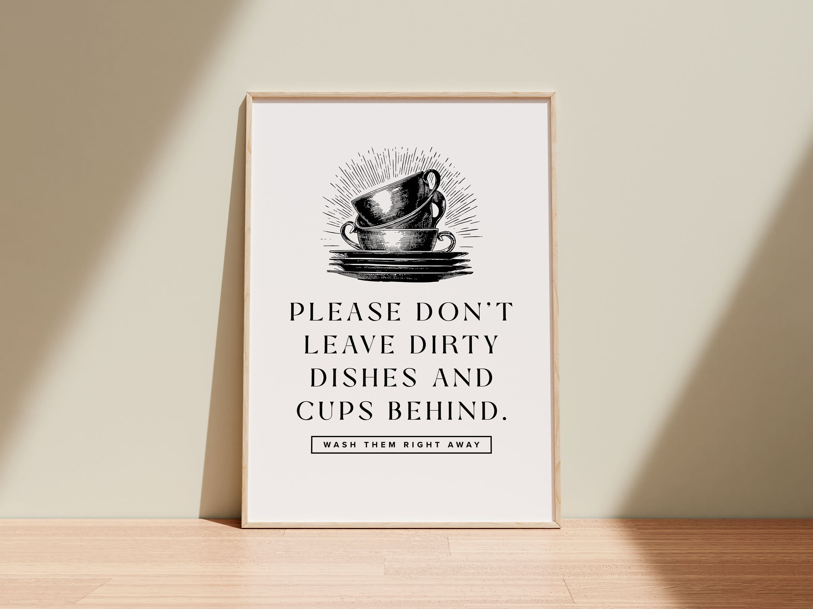 Printable Clean up Kitchen Sign: Please Don't Leave Dirty Dishes and ... Printable Clean up Kitchen Sign: Please Don't Leave Dirty Dishes and ...