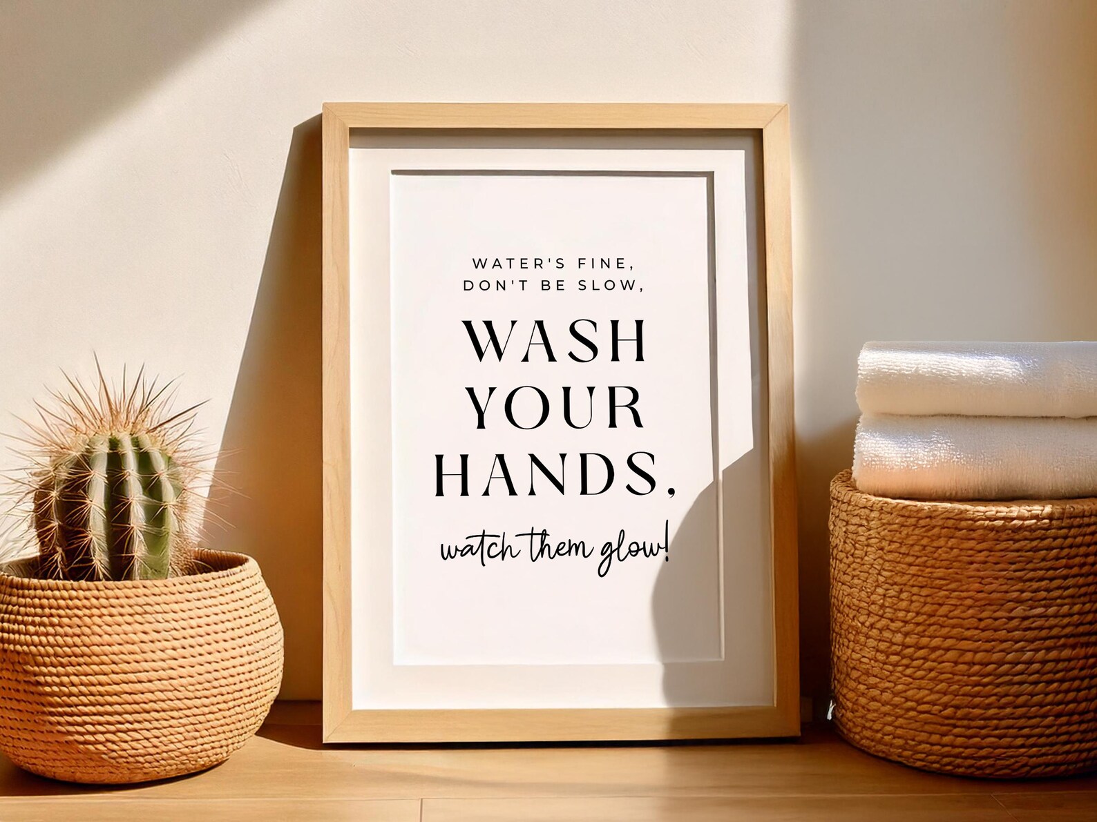 Printable Wash Your Hands Sign for Bathroom Sign Decor, Restroom Sign ...