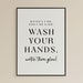 Printable Wash Your Hands Sign for Bathroom Sign Decor, Restroom Sign ...