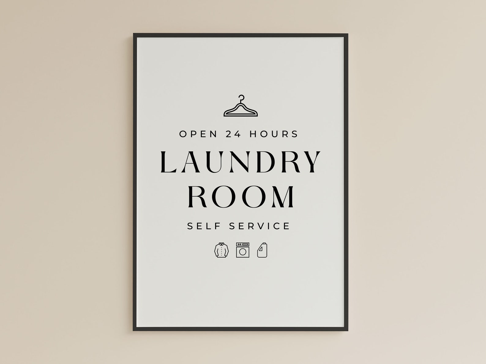 Printable Laundry Sign for Laundry Room Minimalist Decor, Washing Room ...