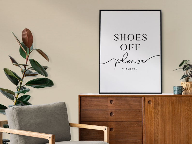 Printable Shoes off Please Kindly Remove Your Shoes Sign for - Etsy