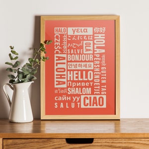 Multilingual Hello Printable: Greetings in Different Languages ...